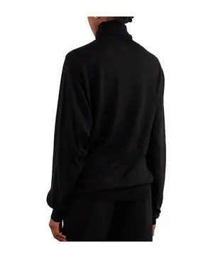 Magda Butrym Gathered Wool Turtleneck