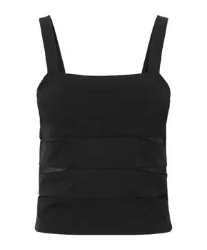 ERES Mesh-paneled Stretch-jersey Tank - Black