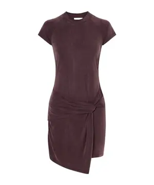 AGOLDE Knit Mini Dress With Twisted Waist - No