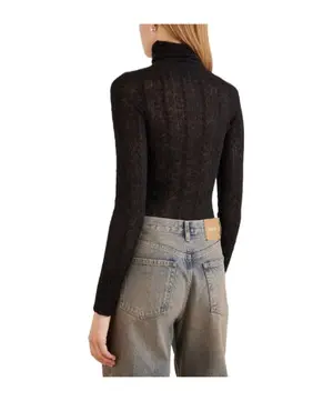 HAIKURE Solidcolor Longsleeve Knit Bodysuit