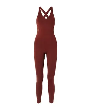 ERES Graham Tulle-trimmed Stretch-jersey Jumpsuit - Red