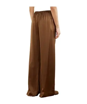 Staud Silk-blend Wide-leg Pants