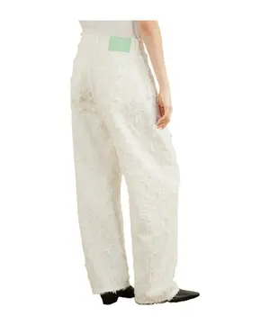 HAIKURE Mid-rise Barrel-leg Jeans - White