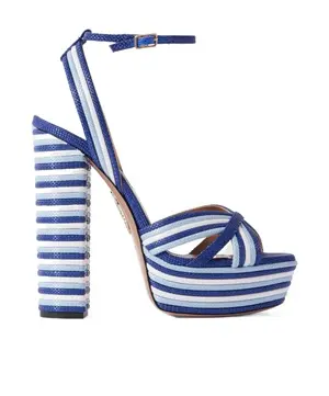 AQUAZZURA Platform High Heel Sandals - Blue