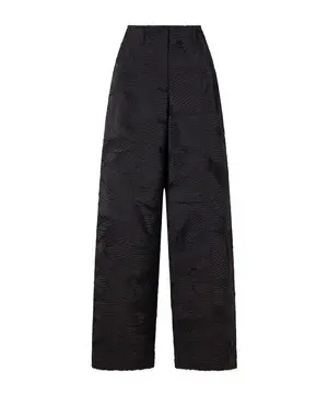 Ulla Johnson Crinkled Satin Flared Pants