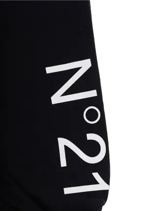 N.21 Logo Print Elasticated Hem Trousers