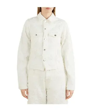 HAIKURE Cherry Frayed Denim Jacket