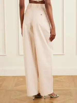 Wardrobe.NYC Pleated Wide-leg Trousers
