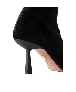 AQUAZZURA Solid Color Suede Knee-boots