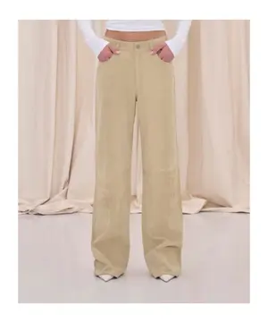 HAIKURE Suede Flare Trousers