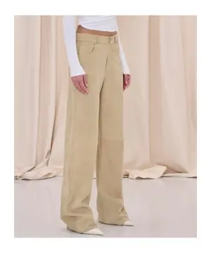 HAIKURE Suede Flare Trousers
