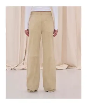 HAIKURE Suede Flare Trousers