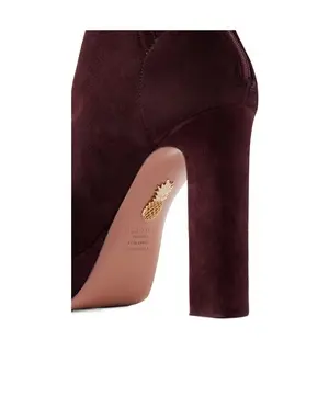 AQUAZZURA Solid Color Suede Ankle Boots