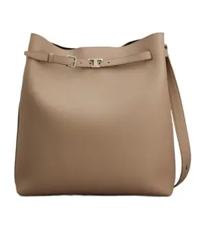 TOD'S Solid Color Single-shoulder Bag - Beige