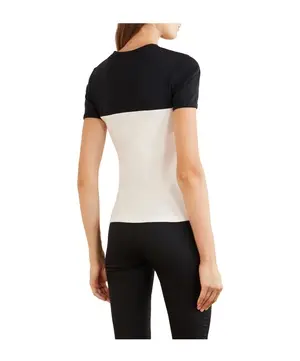 COURREGES Color-block Cut-out T-shirt