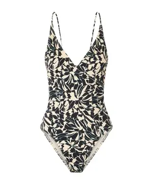 Ulla Johnson Floral-printed V-neck Swimsuit
