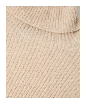 Loro Piana Camino Ribbed Cashmere And Silk Blend Turtleneck Sweater
