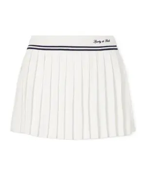 SPORTY  RICH Sporty & Rich Pleated Mini Skirt