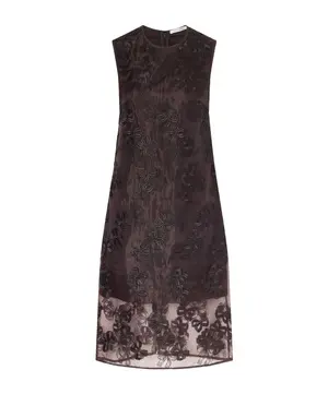 Cecilie Bahnsen Rosette Organza Midi Dress