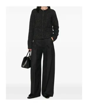 Fabiana Filippi Knitted Metallic-thread Casual Jacket