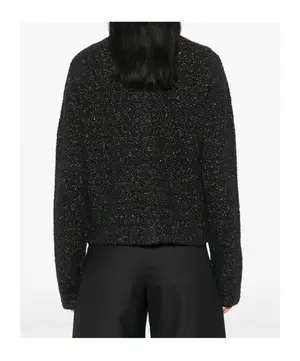 Fabiana Filippi Knitted Metallic-thread Casual Jacket