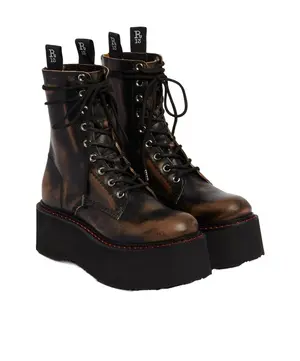 R13 Platform Ankle Boots