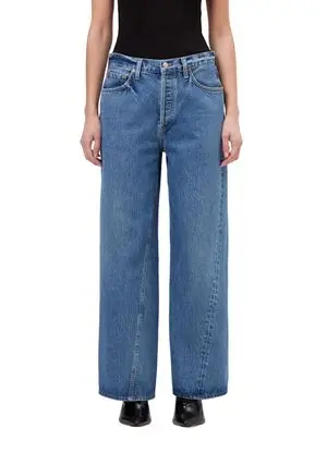 AGOLDE High Waisted Wide Leg Jeans
