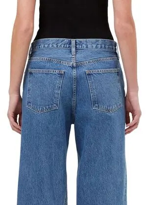 AGOLDE High Waisted Wide Leg Jeans