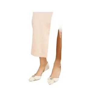 Manolo Blahnik Embellished Satin Pumps