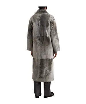 YVES SALOMON Double-breasted Shearling Coat