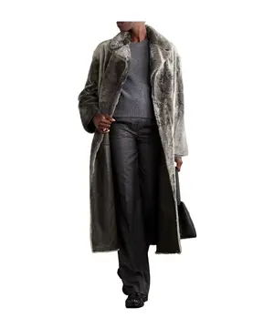 YVES SALOMON Double-breasted Shearling Coat