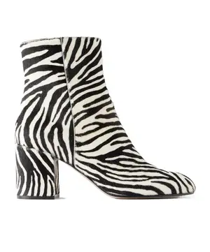 GIANVITO ROSSI Zebra-print Calf Hair Boots