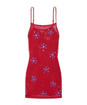 Staud Spaghetti Strap Mini Dress