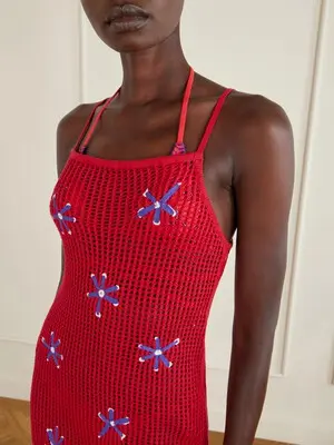 Staud Spaghetti Strap Mini Dress