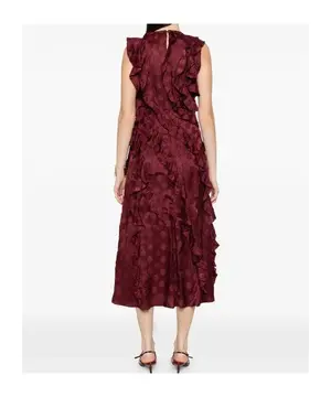 Ulla Johnson Kavita Cascading Ruffled Midi Dress