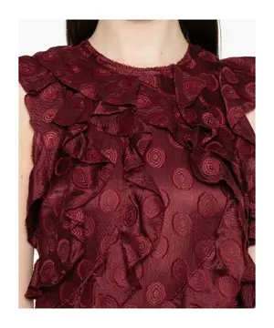 Ulla Johnson Kavita Cascading Ruffled Midi Dress