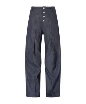 Cecilie Bahnsen High-rise Wide-leg Jeans