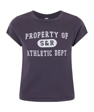 SPORTY  RICH Vintage Cropped T-shirt