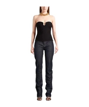 Saint Laurent Dark Wash Straight-leg Jeans