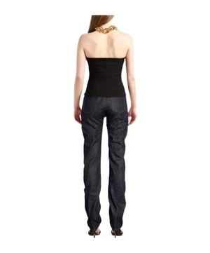 Saint Laurent Dark Wash Straight-leg Jeans
