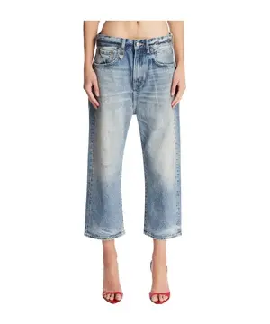 R13 Belt-loop Cropped Jeans