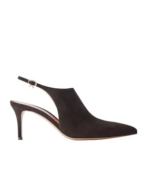 GIANVITO ROSSI Solid Suede Pumps