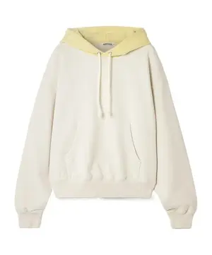 Auralee Cropped Hoodie - White