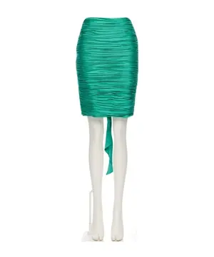 Valentino Garavani Ruched Draped Mini Skirt