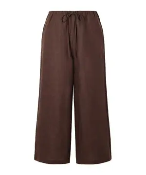 Staud Wide-leg Cropped Trousers - Red