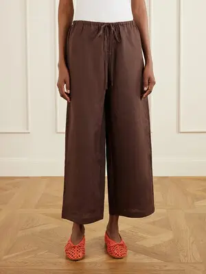 Staud Wide-leg Cropped Trousers