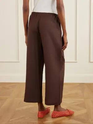 Staud Wide-leg Cropped Trousers