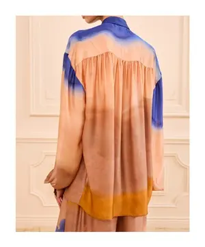 Ulla Johnson Long Sleeve Asymetric Ruffle Blouse