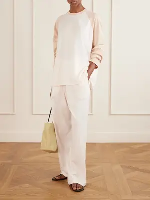 Wardrobe.NYC Lightpink Elasticwaist Wideleg Pants