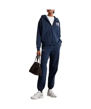 SPORTY  RICH Cotton-jersey Zip-up Hoodie